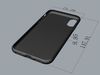 Original customizable design iphone x black case 3D model 3D model 3D ...