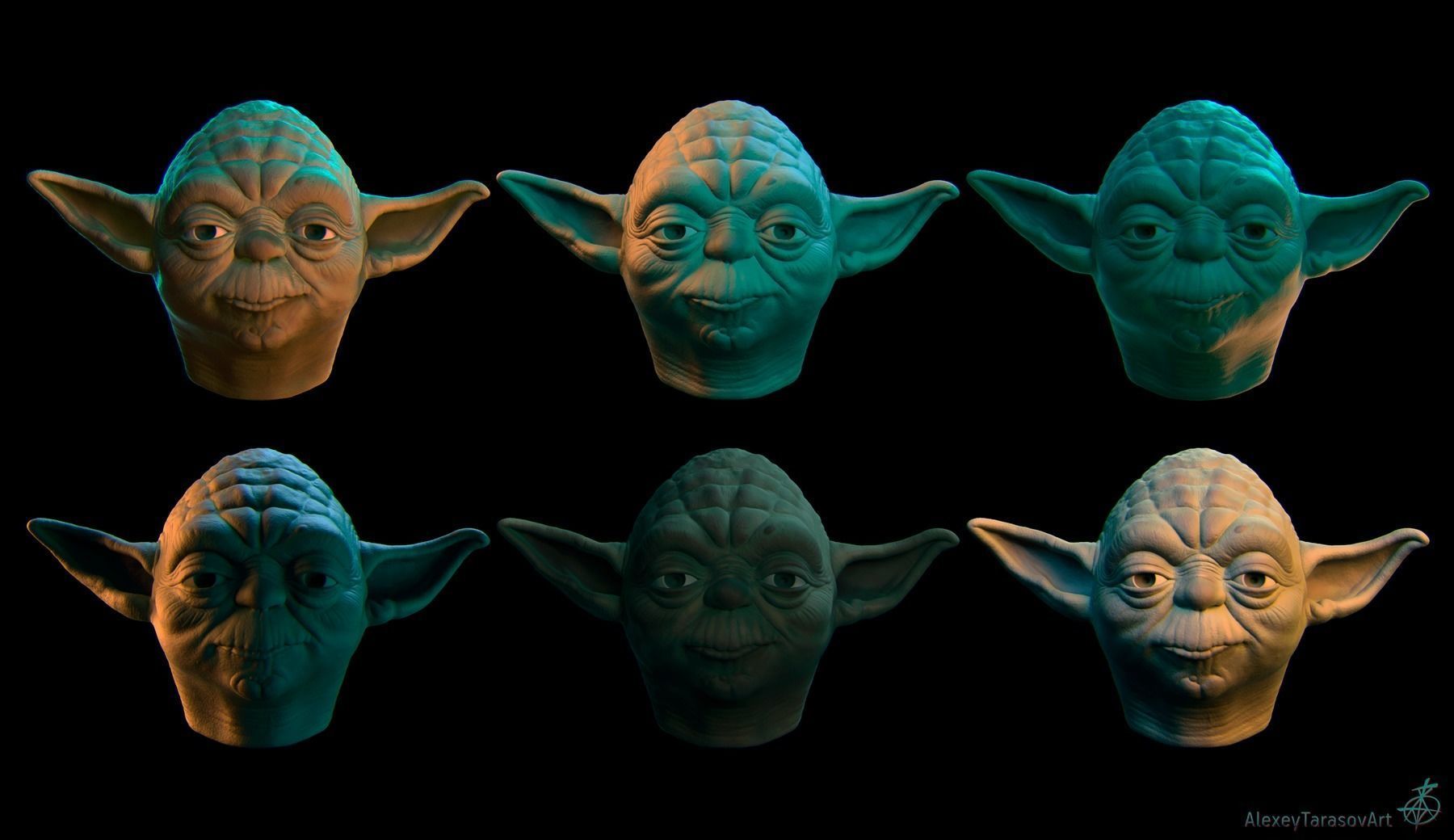 Yoda head 3D model 3D printable | CGTrader