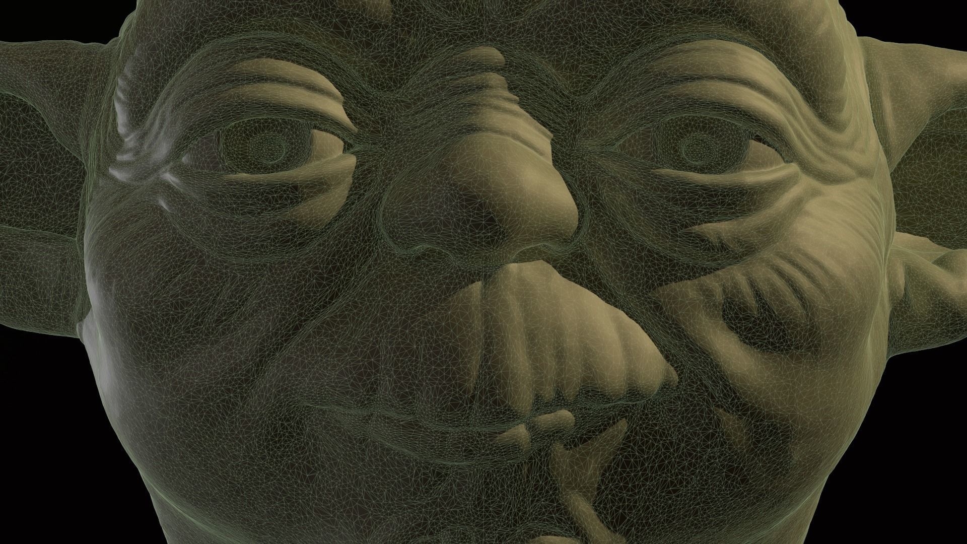 Yoda head 3D model 3D printable | CGTrader