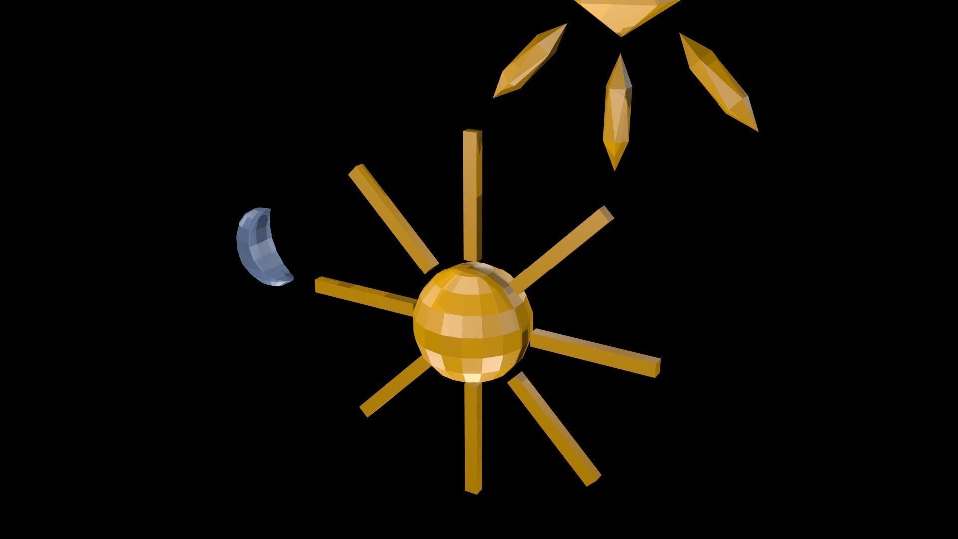 3D model Low poly celestial bodies VR / AR / low-poly | CGTrader