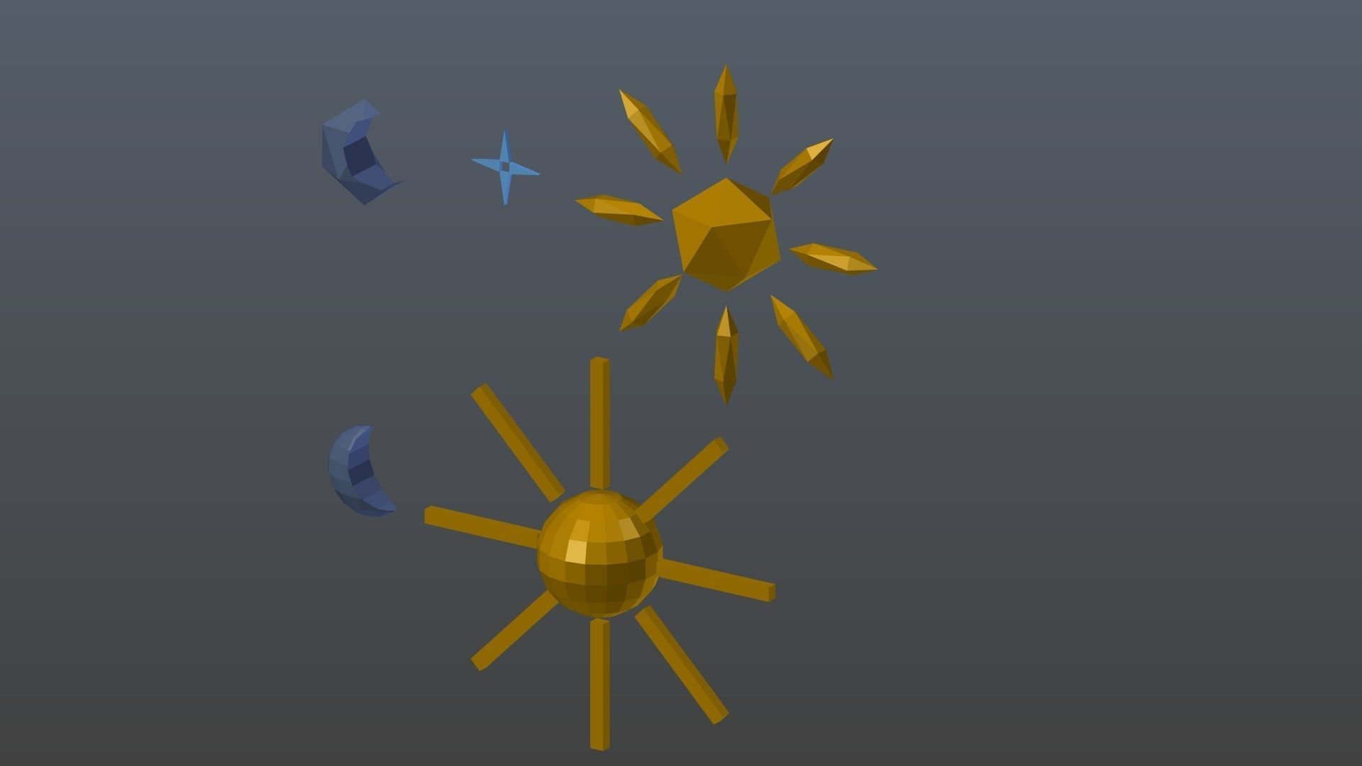 3D model Low poly celestial bodies VR / AR / low-poly | CGTrader