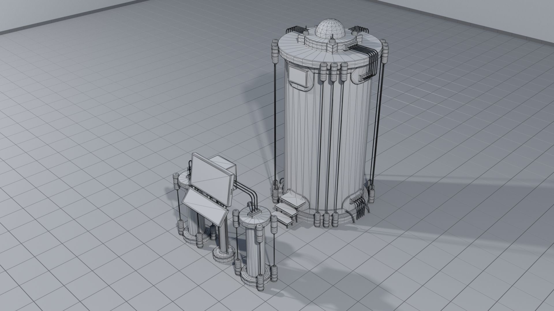 Laboratory containment vessel 3D model | CGTrader