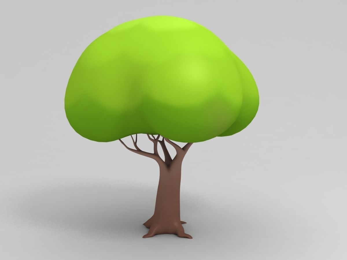 Cartoon Tree 3D model | CGTrader