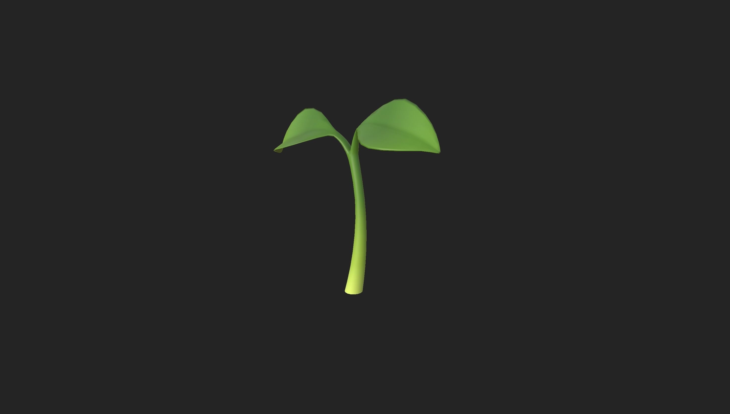 3D model Plant Sprout VR / AR / low-poly | CGTrader