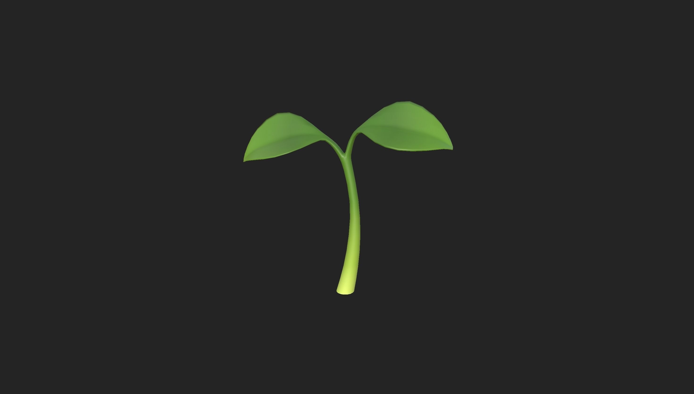 3D model Plant Sprout VR / AR / low-poly | CGTrader