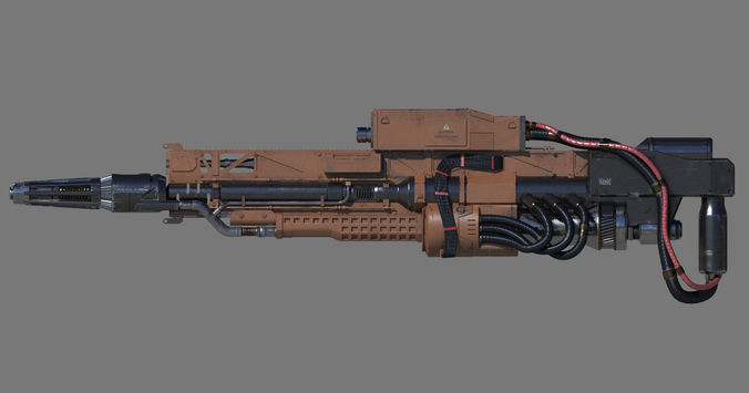 RailGun 3D model | CGTrader