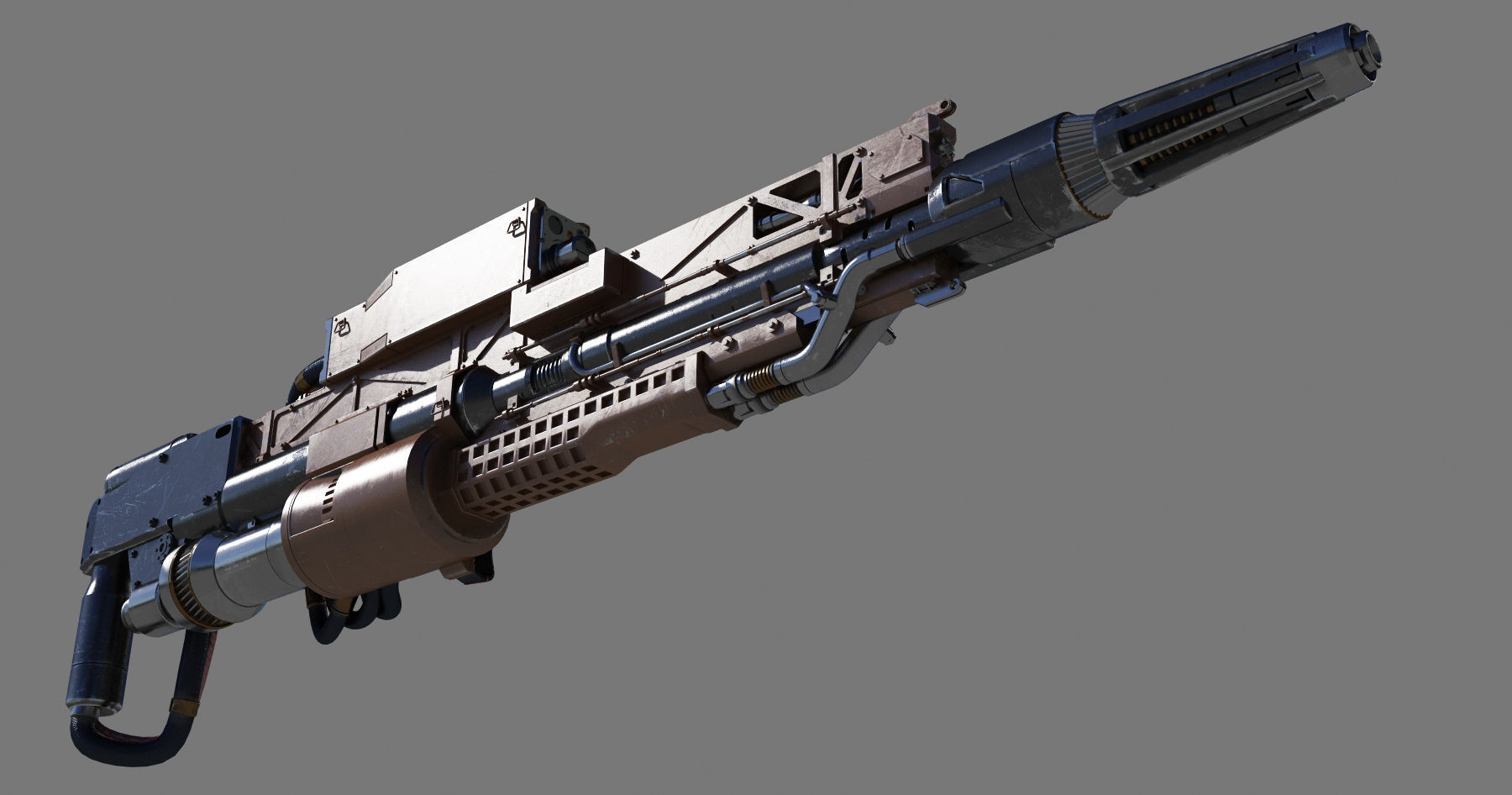 RailGun 3D model | CGTrader