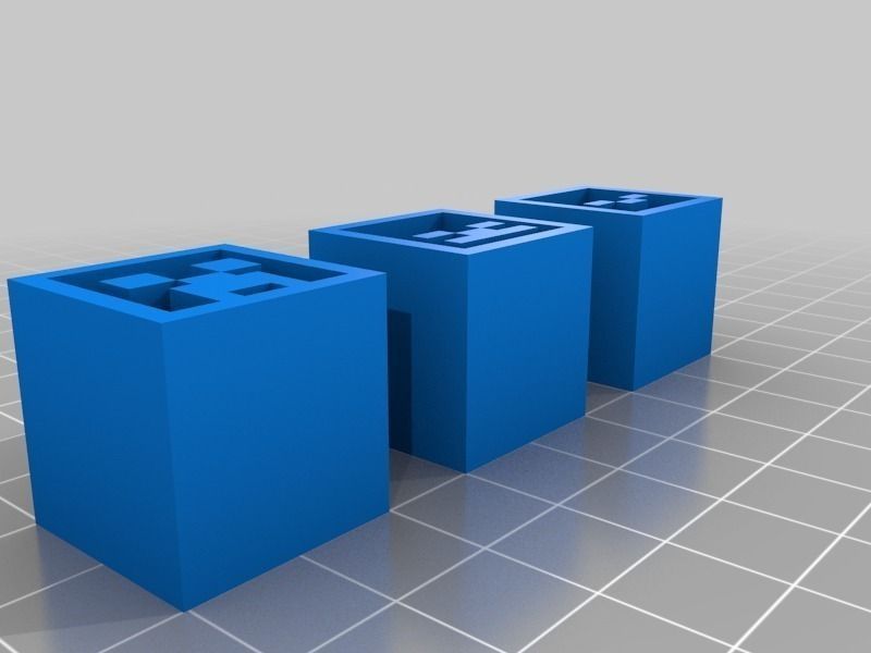 Minecraft stamp blocks free 3D model 3D printable | CGTrader