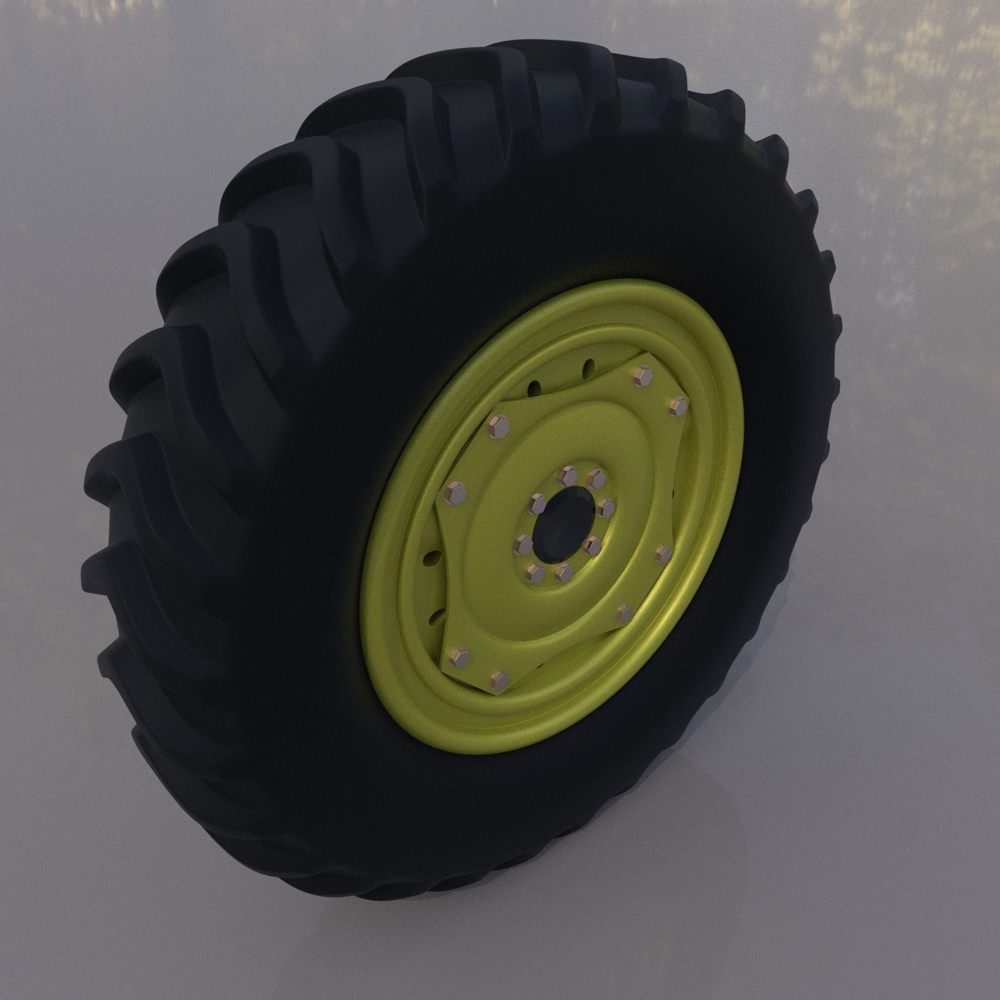 Tractor tyre 3D model | CGTrader