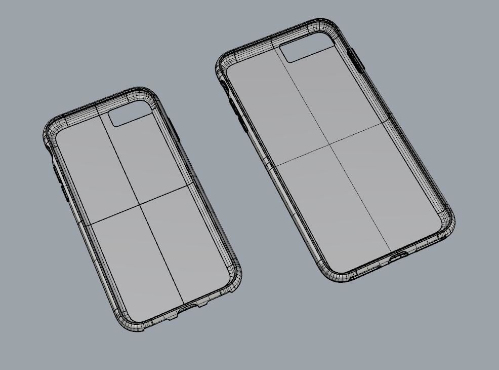 iphone 8 and 8 plus case Original customizable design 3D model 3D ...