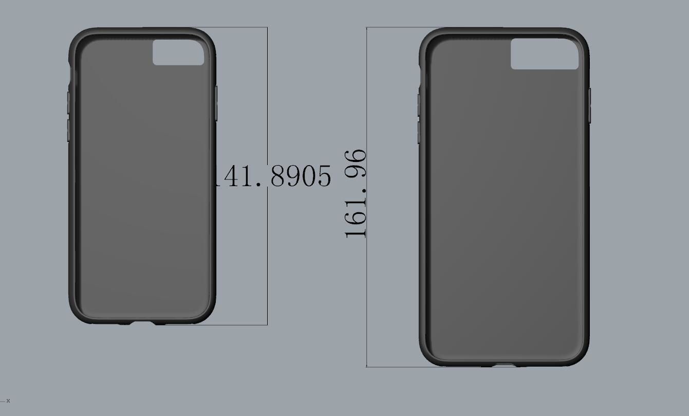 iphone 8 and 8 plus case Original customizable design 3D model 3D ...