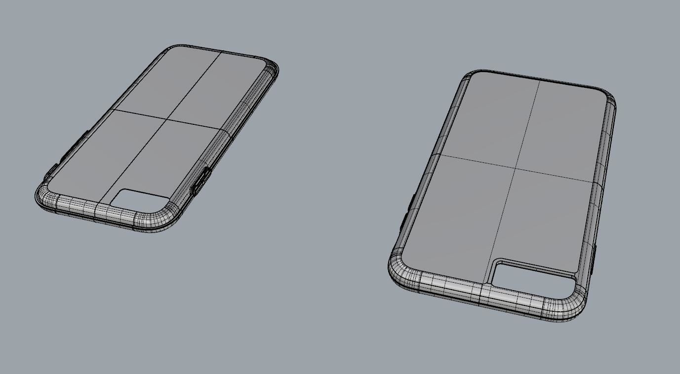 iphone 8 and 8 plus case Original customizable design 3D model 3D ...