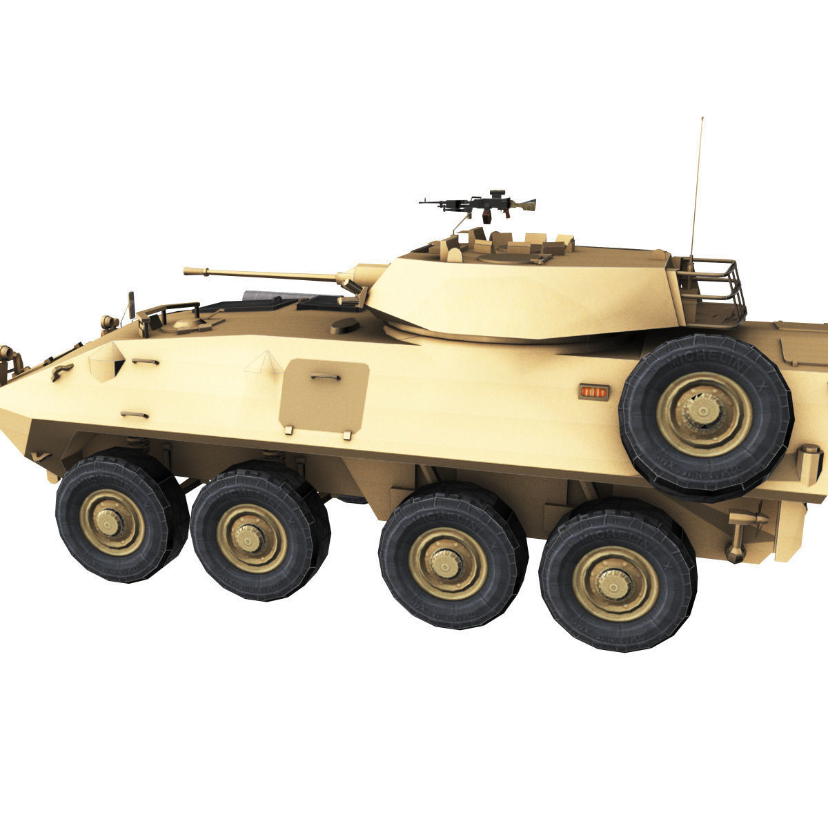 LAV-25 army armored vehicle 3D model animated | CGTrader