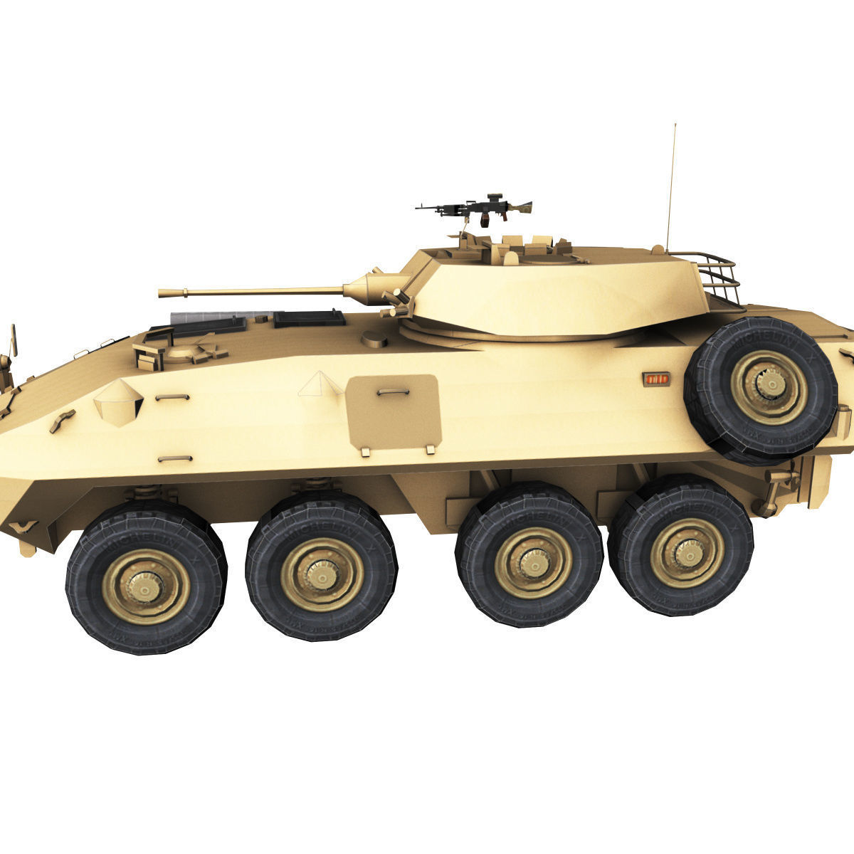 LAV-25 army armored vehicle 3D model animated | CGTrader