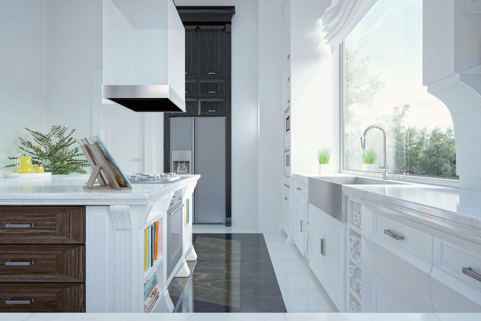 Royal kitchen design interior 3D model | CGTrader