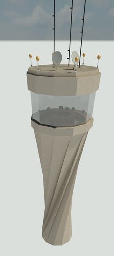 3D model Air Traffic Controller Tower VR / AR / low-poly | CGTrader