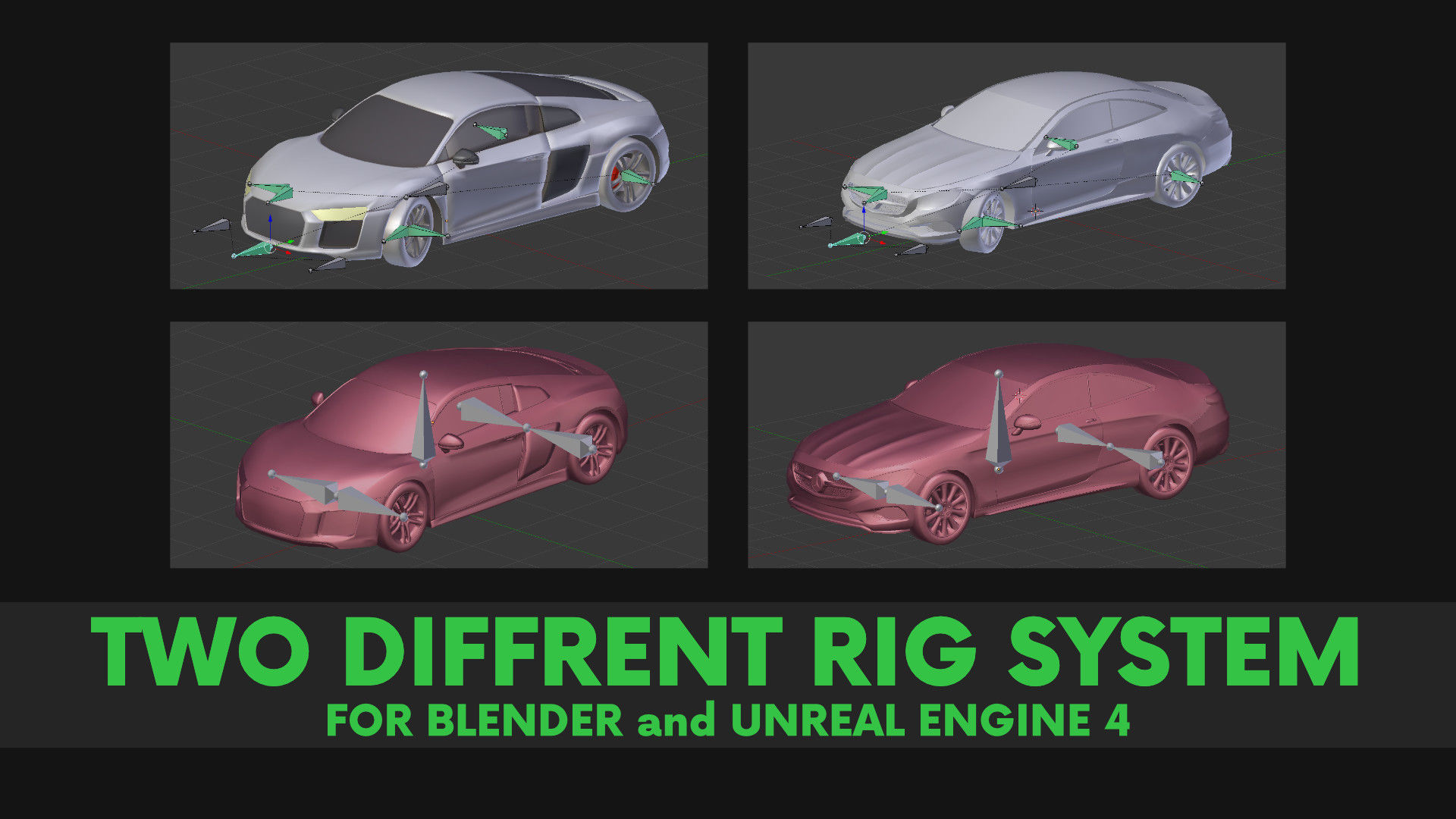 3D model Car Pack-Game Ready-UE4 VR / AR / low-poly rigged | CGTrader