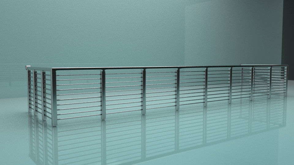 Balcony railing free VR / AR / low-poly 3D model | CGTrader