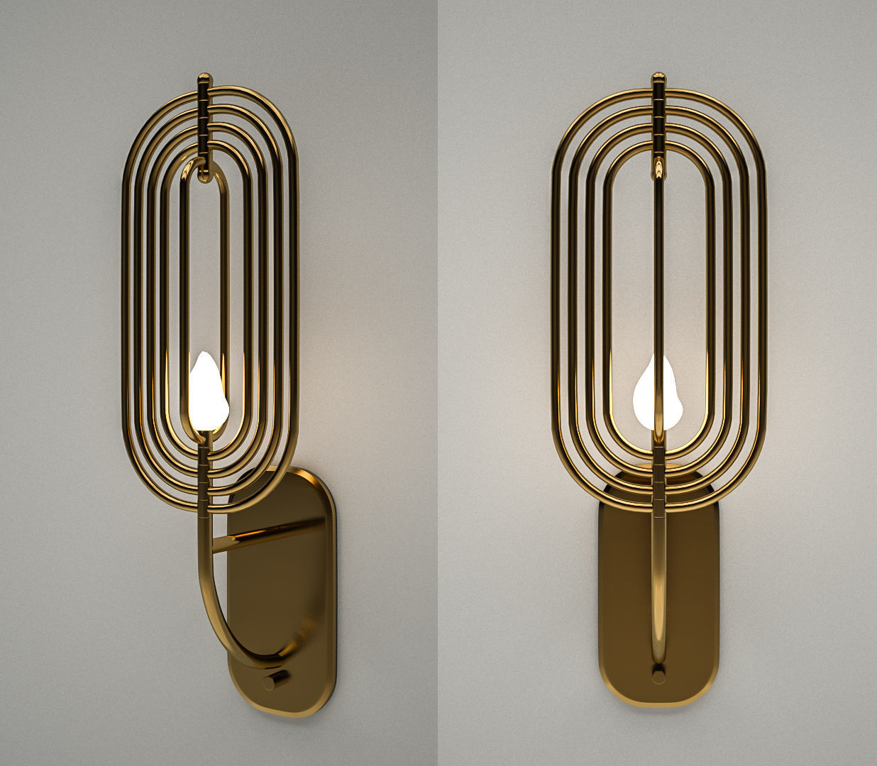 Wall Lamp free 3D model | CGTrader