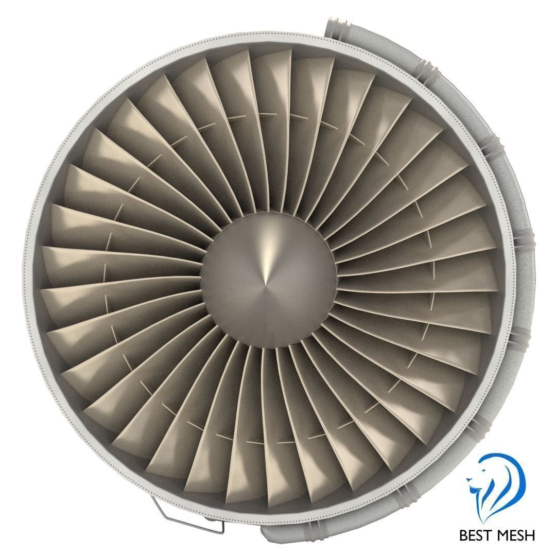 D-18T turbofan engine 3D model | CGTrader