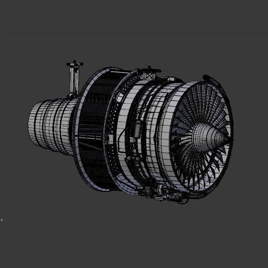 D-18T turbofan engine 3D Model OBJ FBX BLEND - CGTrader.com