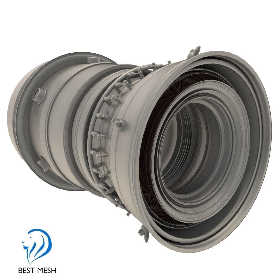 D-18T turbofan engine 3D Model OBJ FBX BLEND - CGTrader.com