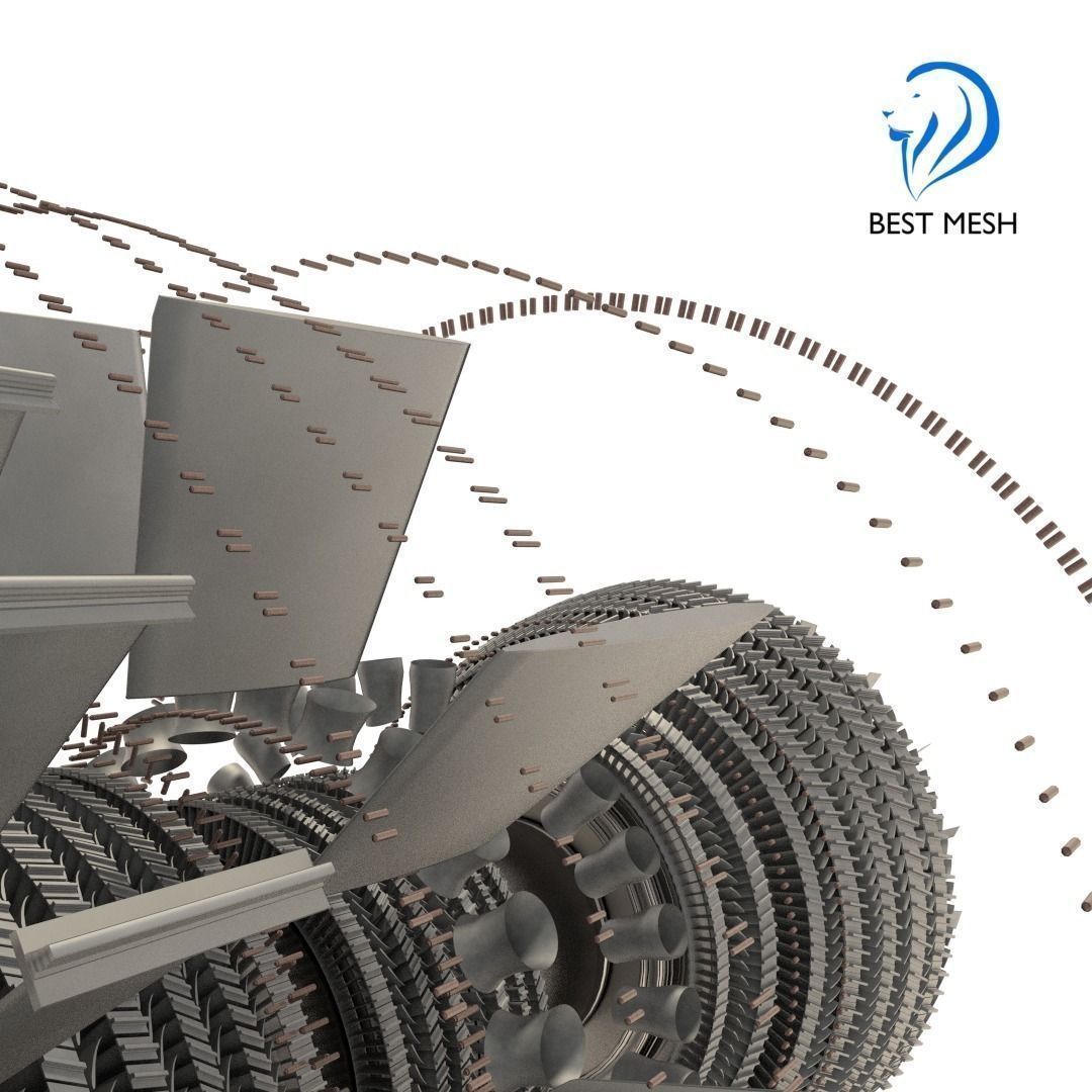 D-18T turbofan engine 3D model | CGTrader