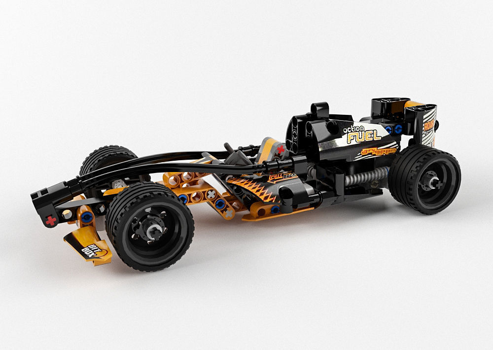 Lego Technic Black Champion Racer 3D model | CGTrader