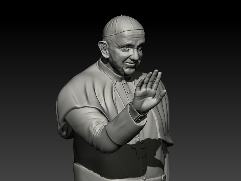 Pope Francis 3D model 3D printable | CGTrader