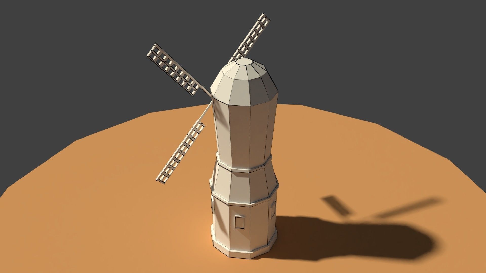 3D model Low Poly Farm Wind Mill 2 VR / AR / low-poly | CGTrader