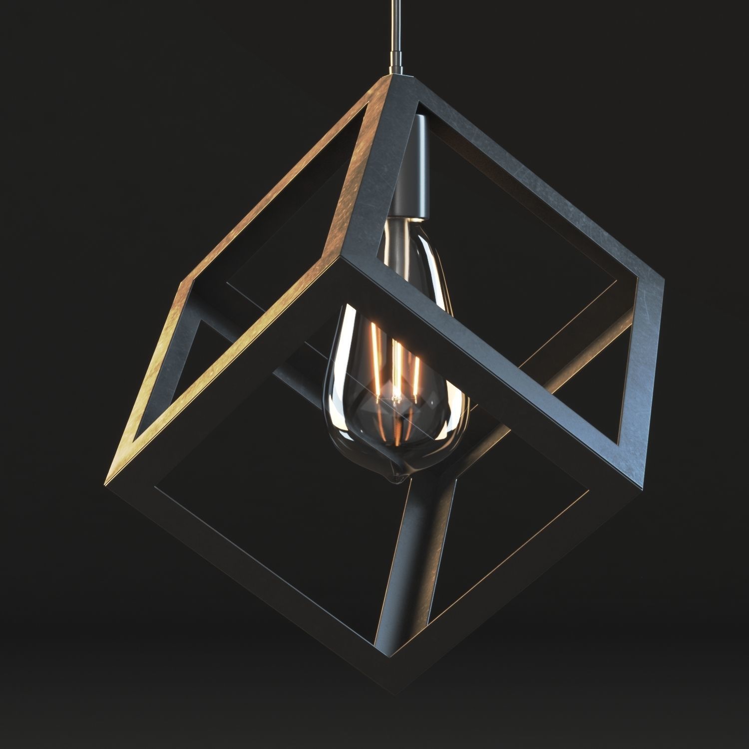 3D Cube Lamp | CGTrader