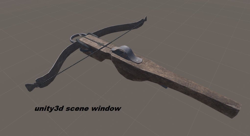 Lowpoly animated medieval crossbow with bolt game-ready free VR / AR ...