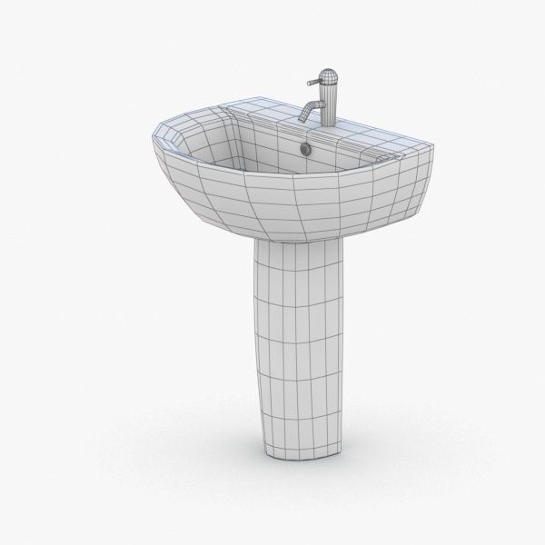 3D model 1596 - Sink VR / AR / low-poly | CGTrader