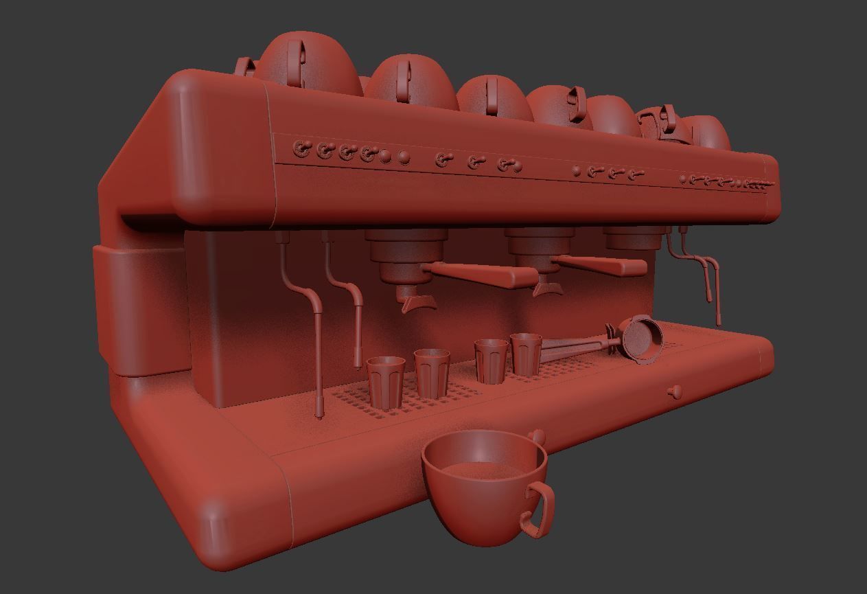 Commercial Coffee Machine 3D model | CGTrader