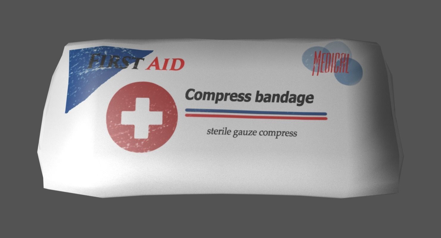 3D model Bandage Compress VR / AR / low-poly | CGTrader