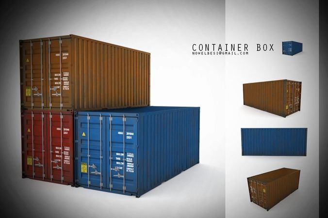 Container 20ft free VR / AR / low-poly 3D model | CGTrader