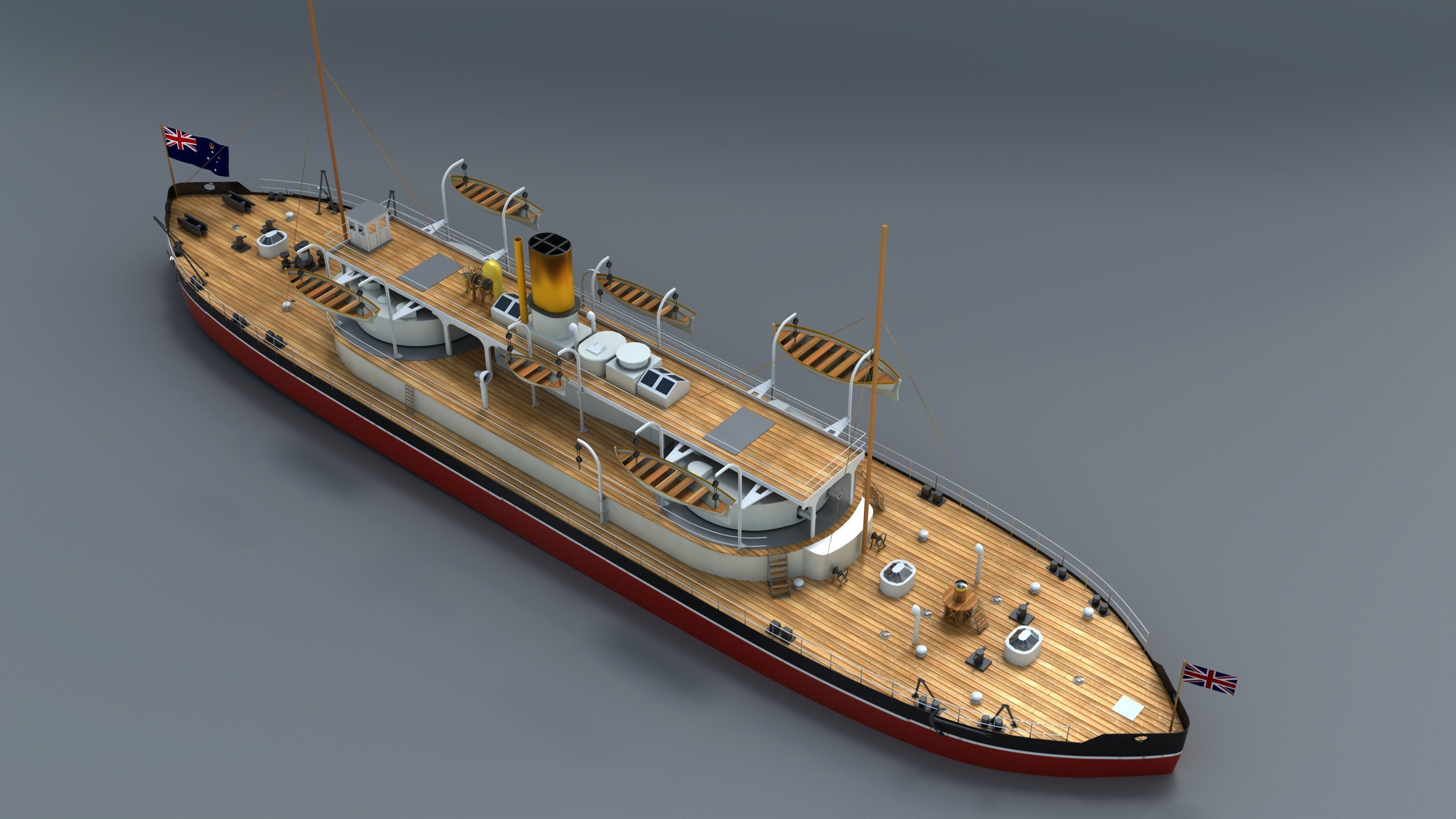 HMVS Cerberus Monitor 3D model | CGTrader