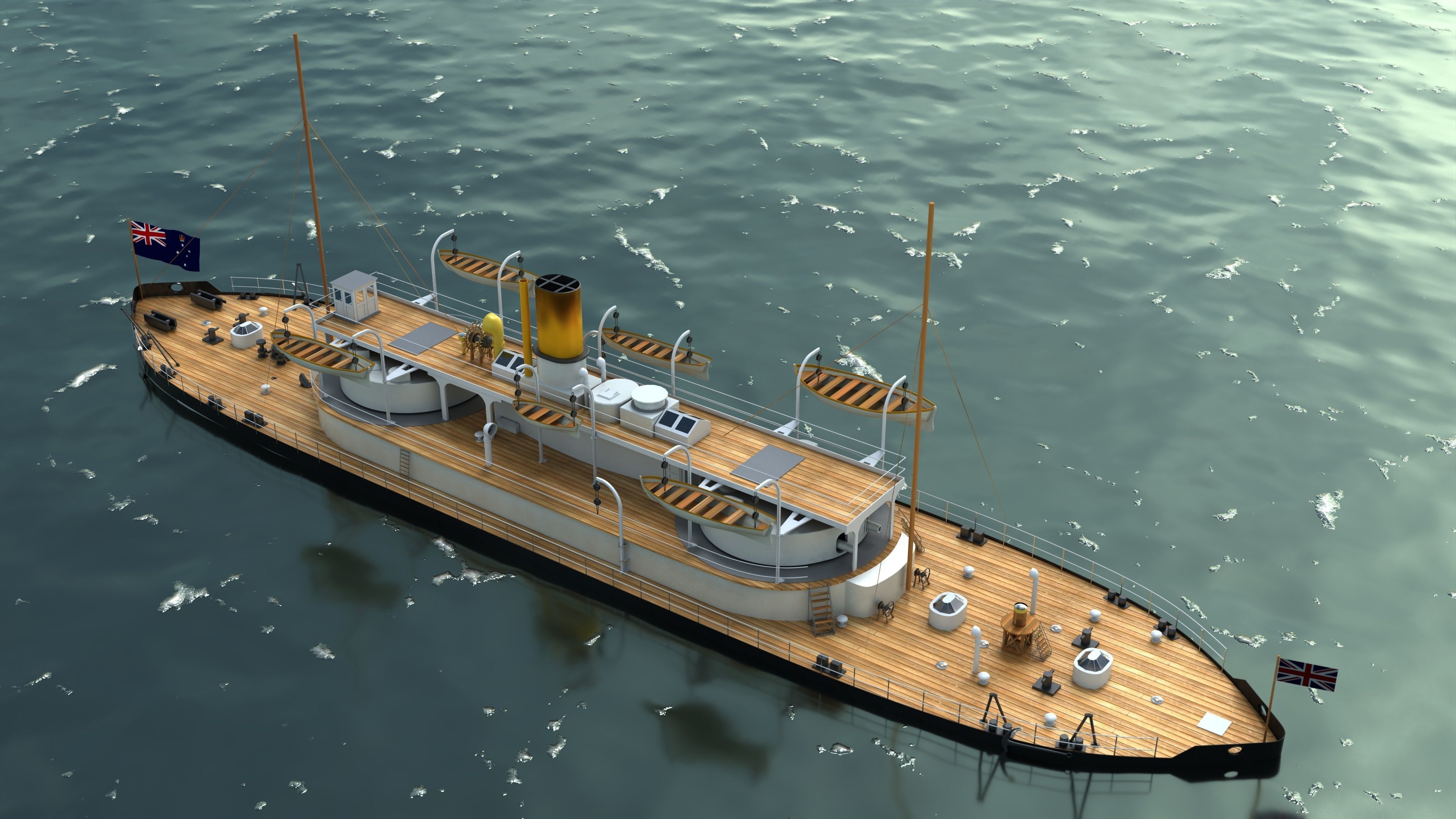 HMVS Cerberus Monitor 3D model | CGTrader