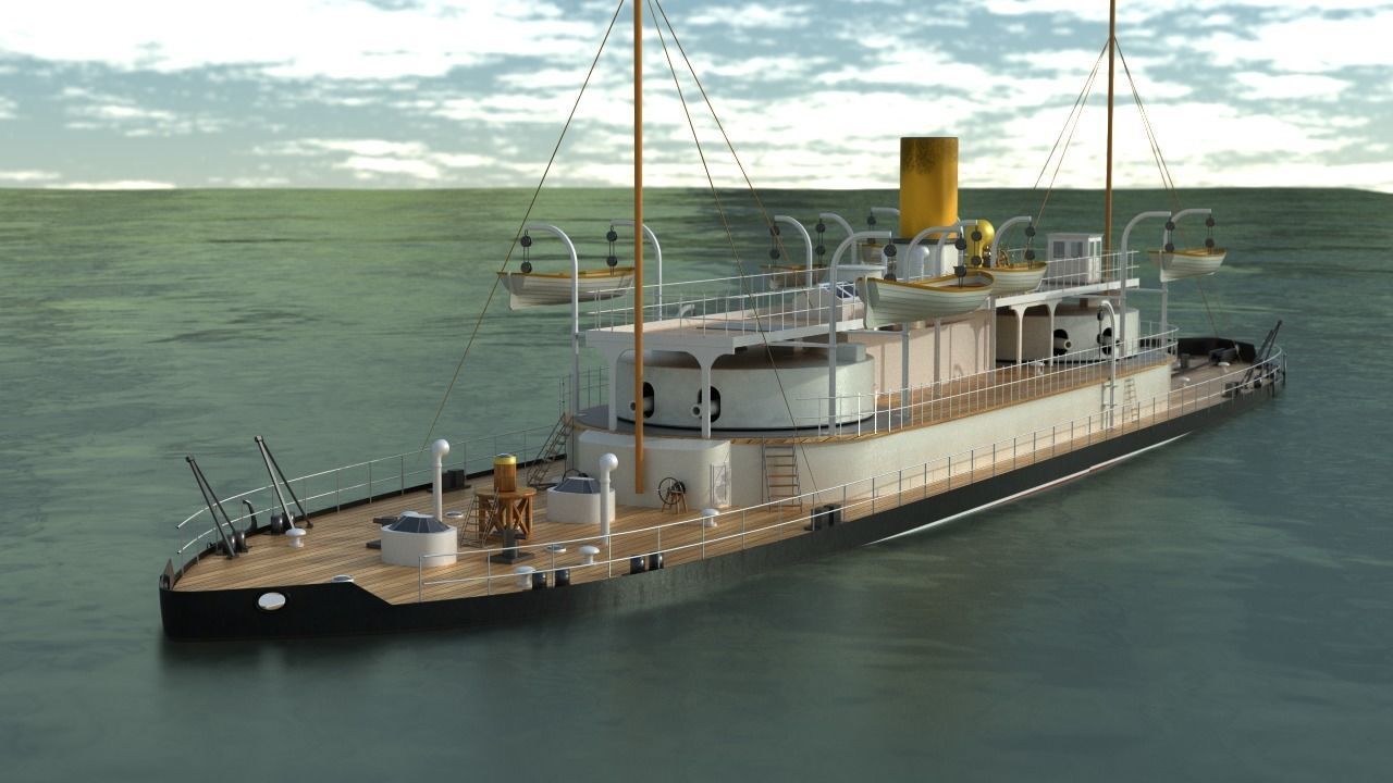 HMVS Cerberus Monitor 3D model | CGTrader