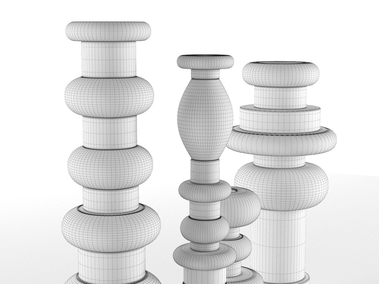 Totems Sculptures 3D model | CGTrader