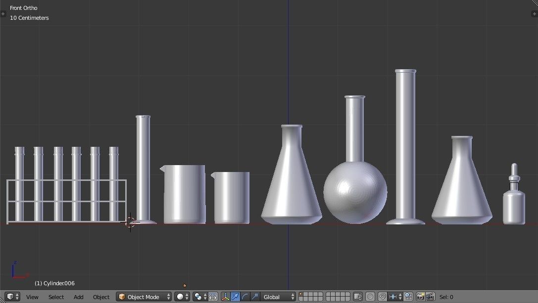 Laboratory Glassware - Lab Equipment 3D model | CGTrader