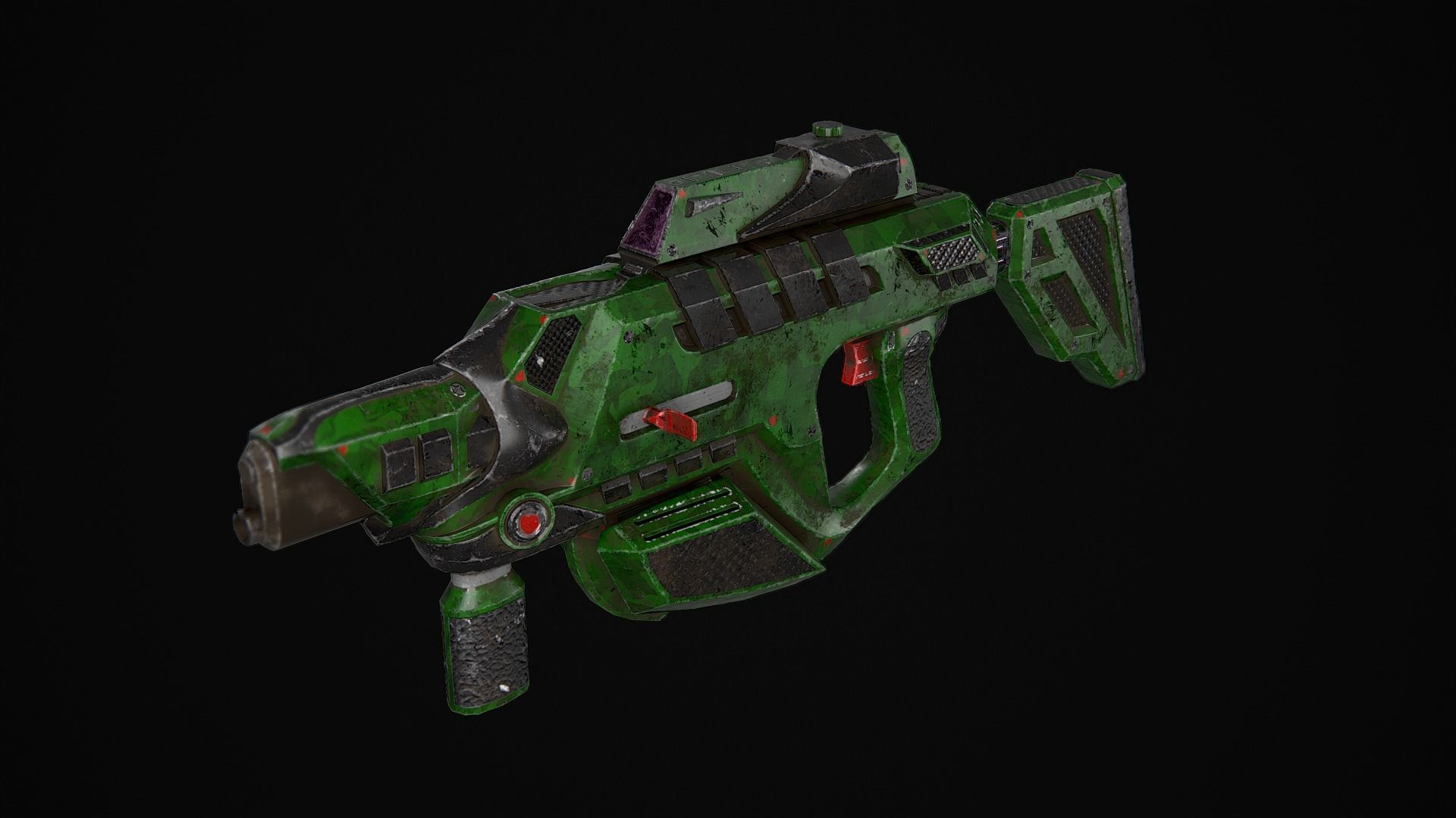 3D model Sci fi Kinetic rifle VR / AR / low-poly | CGTrader