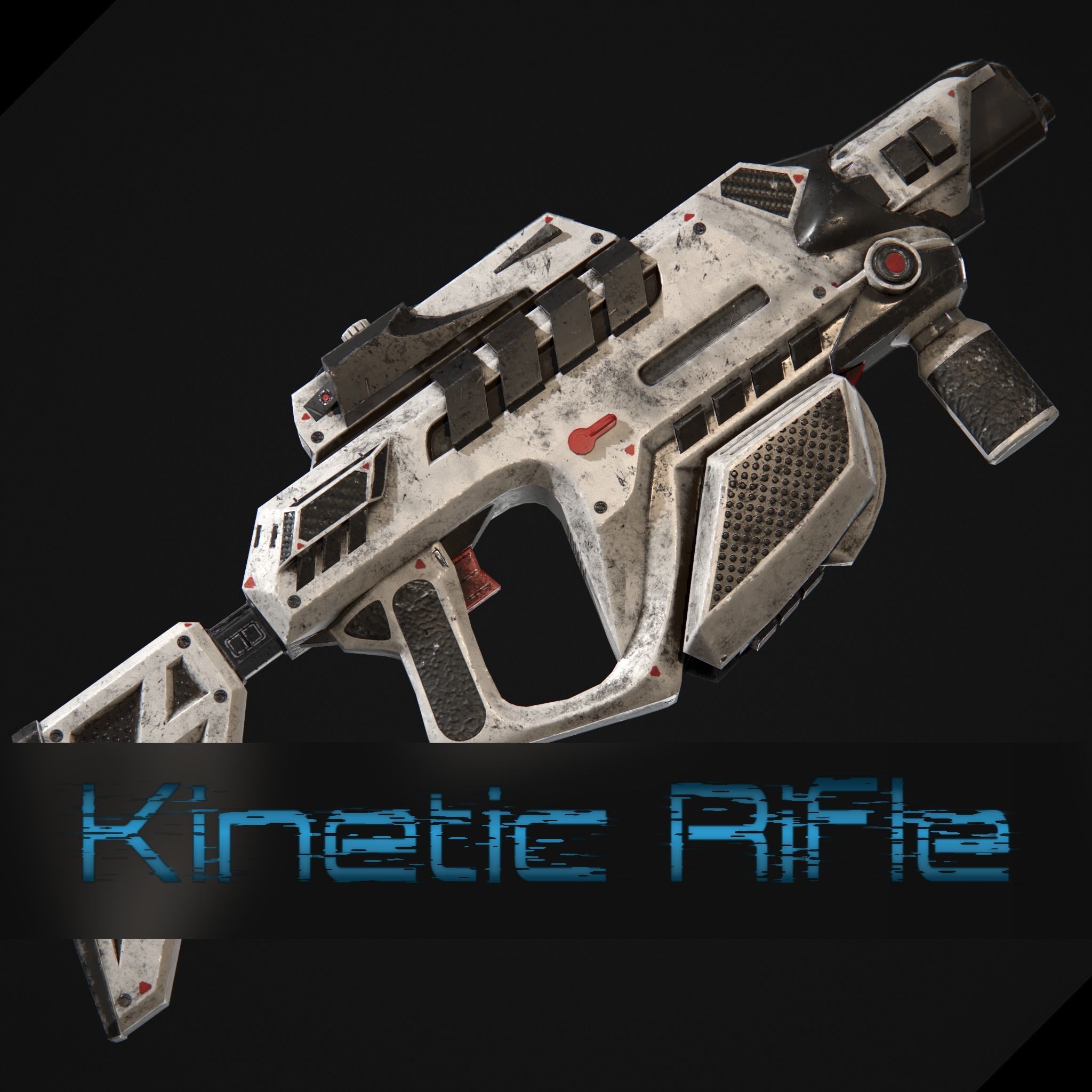 3D model Sci fi Kinetic rifle VR / AR / low-poly | CGTrader