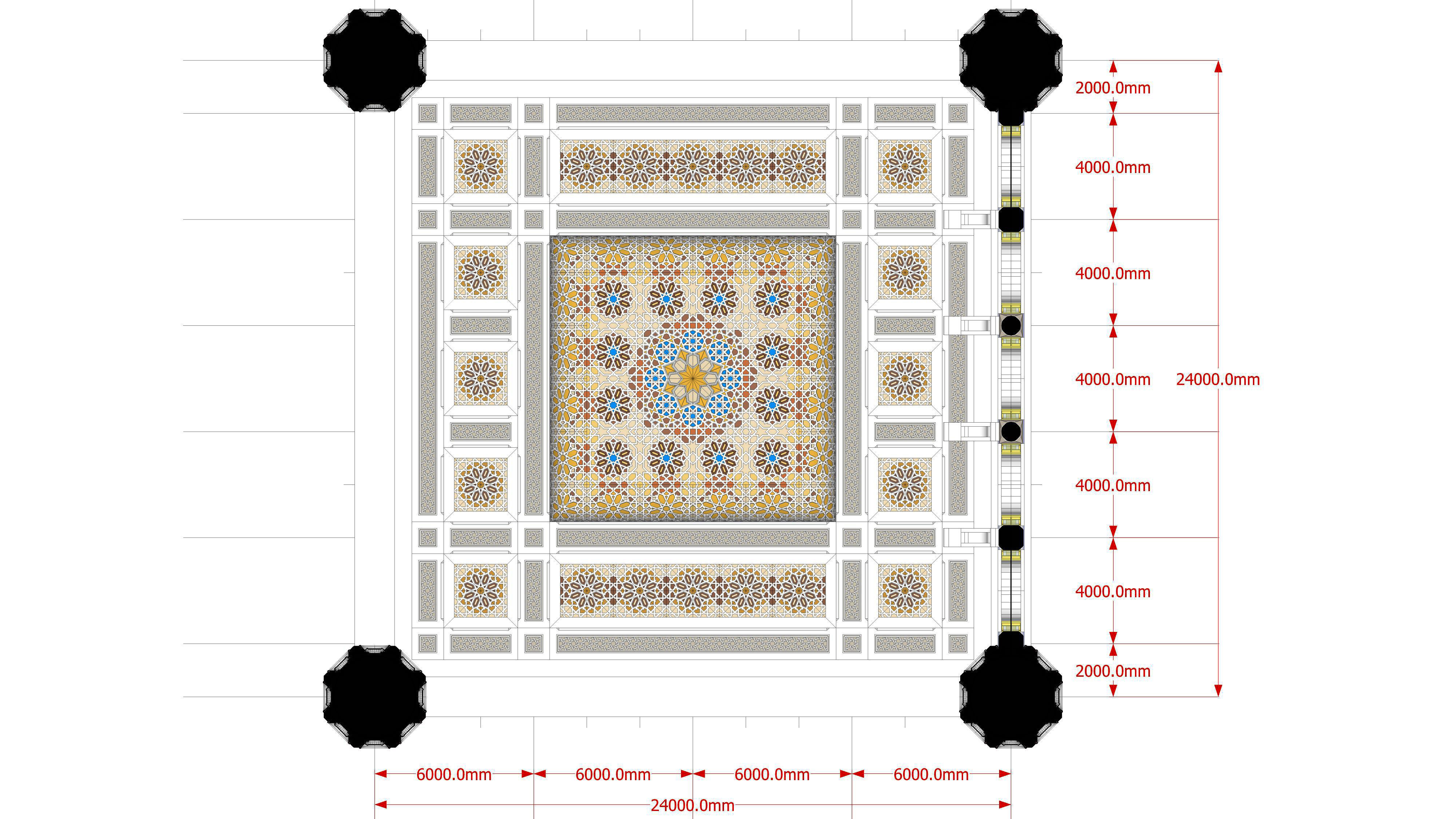 Islamic Ceiling Design 3D model | CGTrader