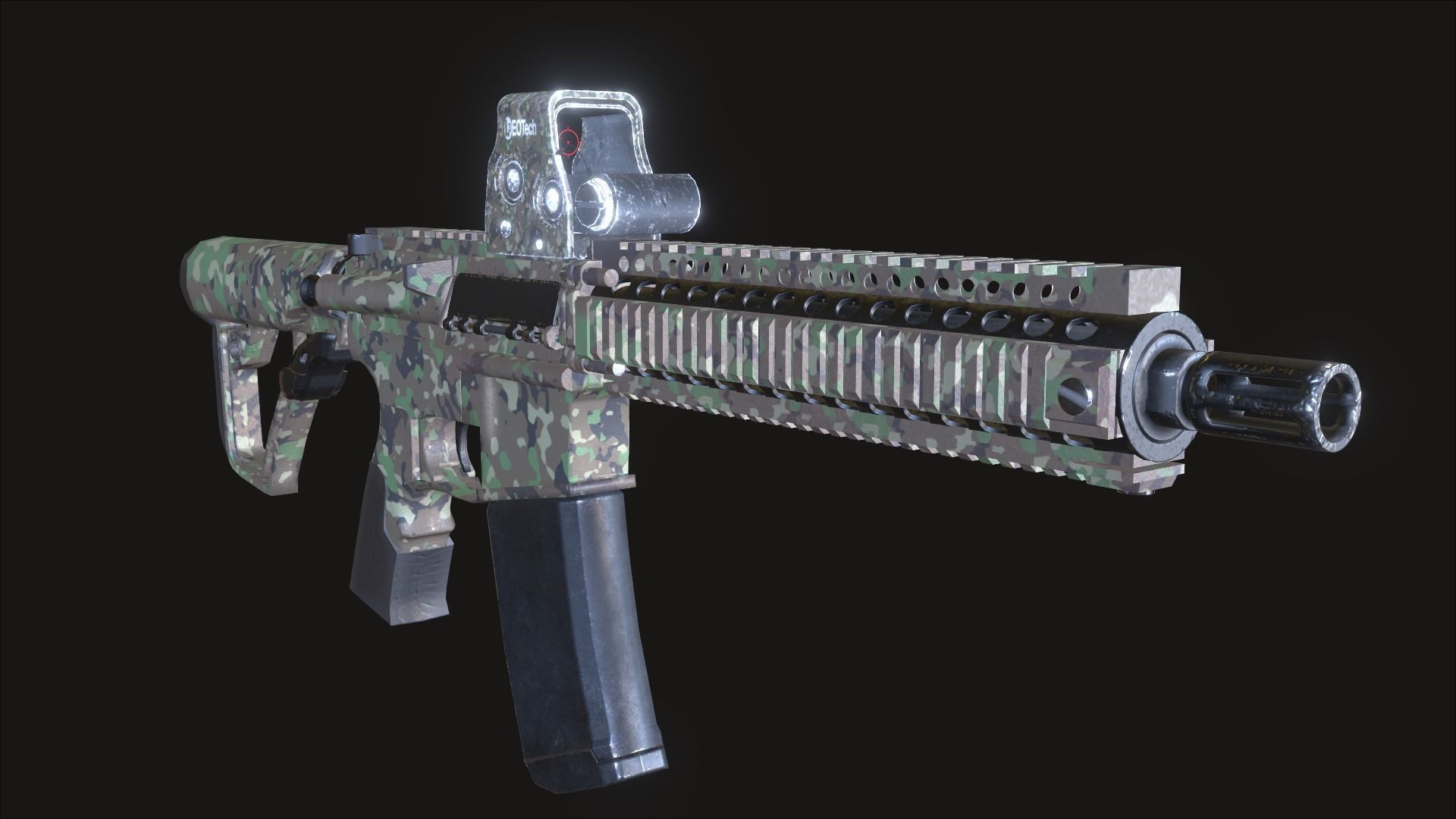 MK18 Weapons Pack free 3D model | CGTrader