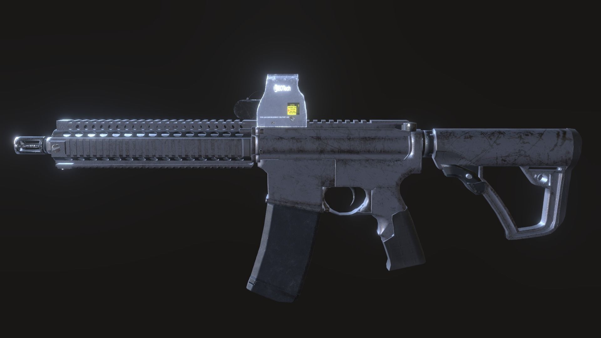 MK18 Weapons Pack free 3D model | CGTrader