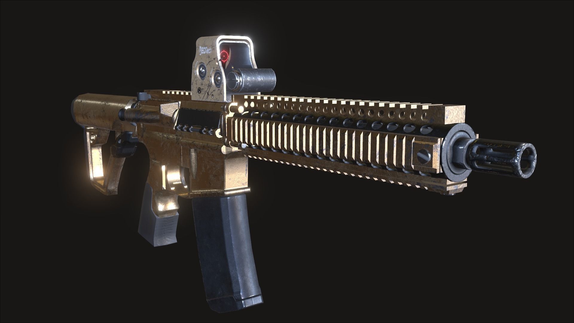 MK18 Weapons Pack free 3D model | CGTrader