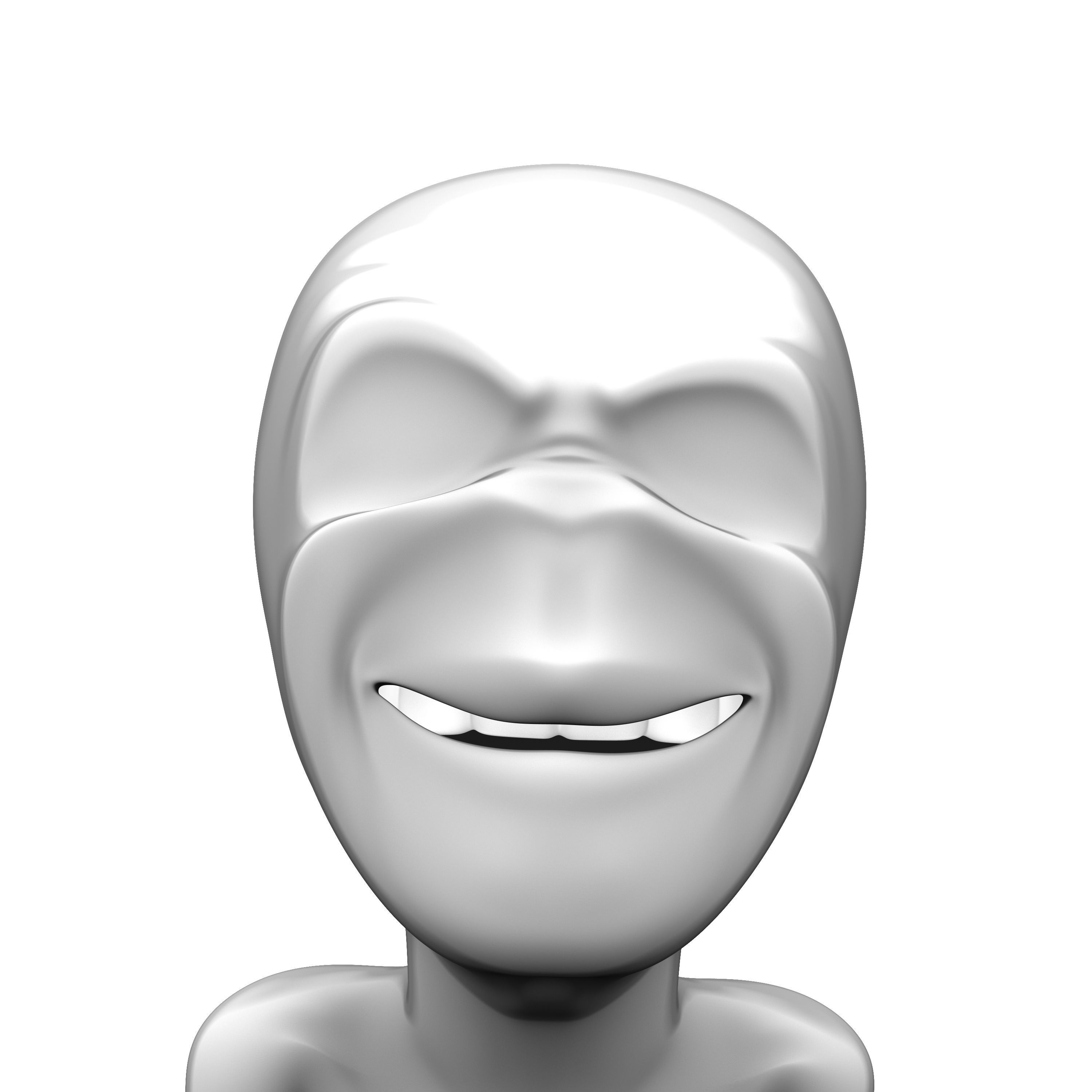 3D model Abstract sneaking character set VR / AR / low-poly | CGTrader