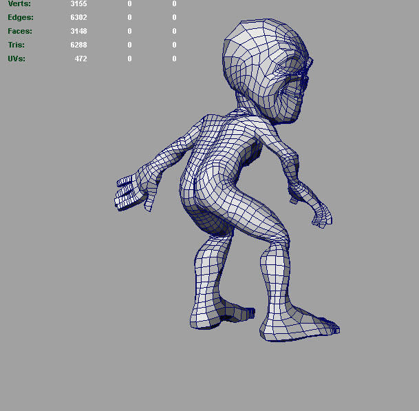 3D model Abstract sneaking character set VR / AR / low-poly | CGTrader