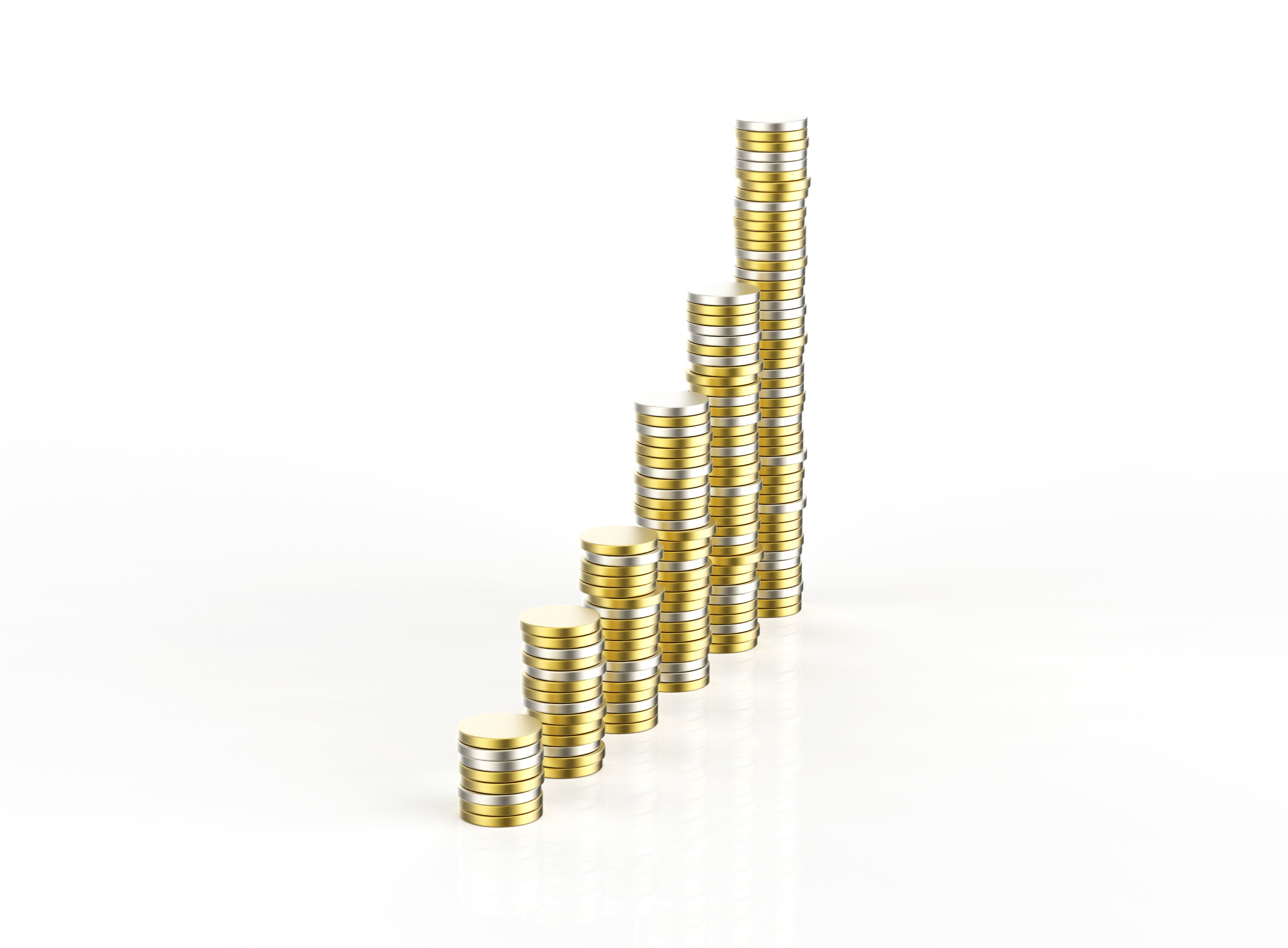 Coins chart 3D model | CGTrader